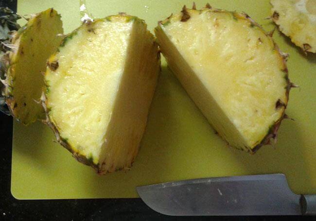 Cómo Partir La Piña | Pasos Con Fotos Para Cortar Piña